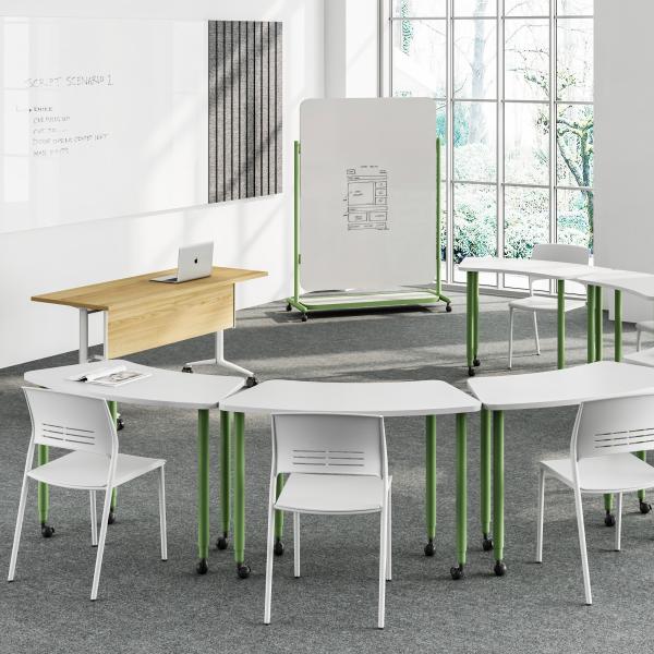 Quality FLEX Practicality Modular Conference Tables On Wheels For Collaborative Training for sale