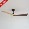china 52 Inches ABS Blade Ceiling Fan Without Light Energy Saving with Remote and