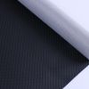 china 0.6mm PVC Synthetic Leather Embossed Woven Leather Pattern For Car Seat