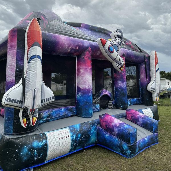 Quality Blower Pretty Good Kids Party Astronaut Castle Spaceship Inflatable Bounce House for sale
