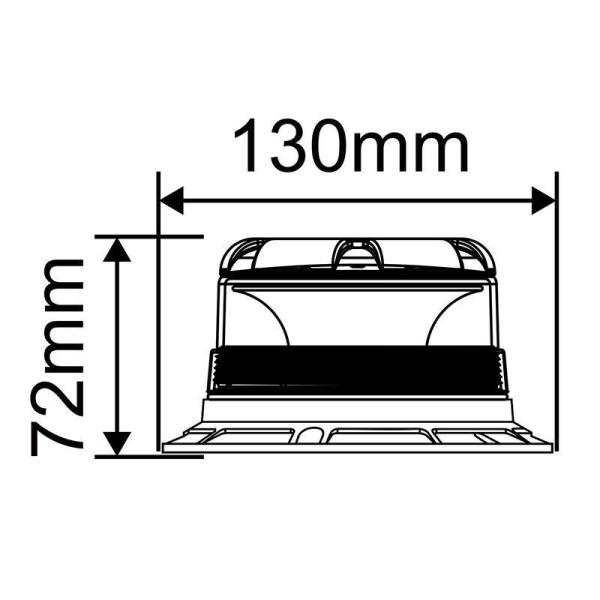 Quality Waterproof Amber Strobe Light 10V - 110V Forklift Strobe Light CE/ISO Certified for sale