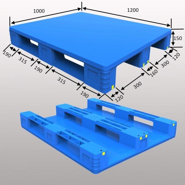 Quality HUADING Auto Racked Plastic Pallet Industry Pallet with Labeling Options for sale