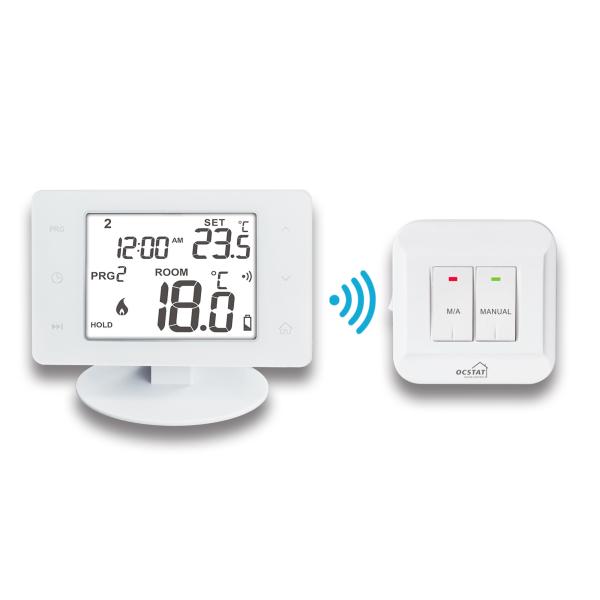 Quality 7 Days Programmable Omron Relay Touch Screen Thermostat for sale