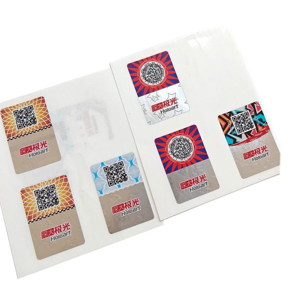 Quality Custom logo Shape Security Pattern Holographic Anti-Anti-ounterfeiting Labels for sale