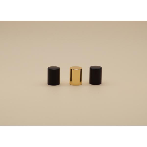 Quality 16.3mm Round Perfume Cap Gold / Black Color Leak Proof Stable Performance for sale