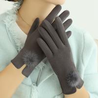 China Mittens Suede Lady Driving Gloves 23cmx16cm For Women Winter factory