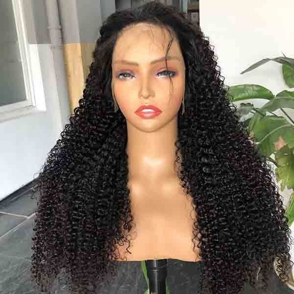 Quality Swiss HD Lace Glueless Hd Wig Jerry Curly 13x6 Deep Wave Frontal Wig for sale
