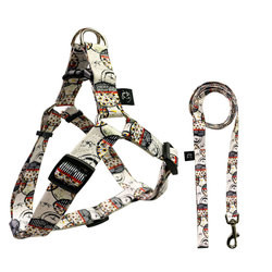 Quality No Pull Dog Harness Set Adjustable Designer Dog Harness Leash Set for sale
