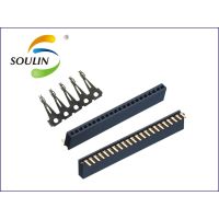 Quality PA9T 1.27mm Female Header Connector Single Row Right Angle H3.4 for sale