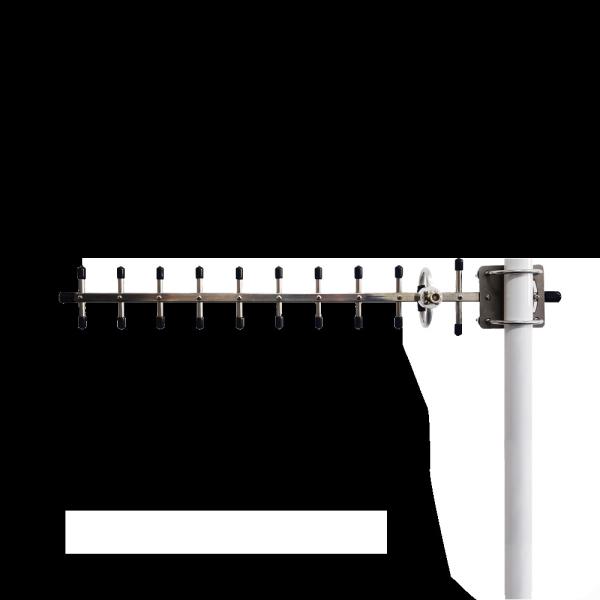 Quality 1020-1100MHz 12.6dBi 11 Unit Stainless Steel Yagi Antenna for sale