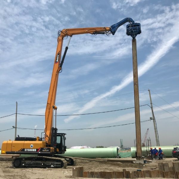 Quality Yellow Color Pile Driver - High Construction Efficiency & Durable For Concrete for sale