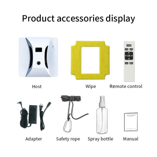 Quality Convenient Huidi Window Cleaning Robot with 2800Pa Power Edge Detection for sale