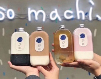 Quality Plastic Milk Tea Machi Pet Bottle 8.8oz 14.1oz for sale