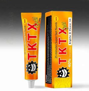 Quality Gold TKTX40% Piercing Numb Cream 10gsm Painless Tattoo Numbing Cream for sale