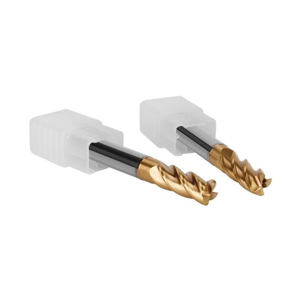 Quality Cemented Carbide 38 Spiral Angle 4 Flute Corner Radius End Mills for sale
