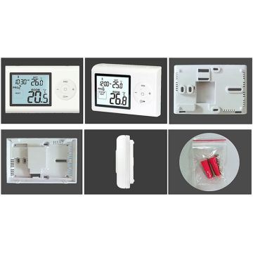 Quality Double Function Electronic Room Thermometer , Seven Day Programmable Thermostat for sale
