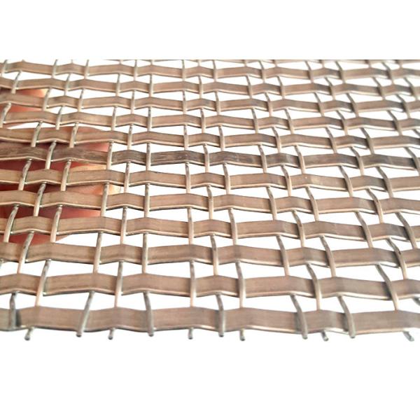 Quality Antique Plated finished Flat Architectural Wire Mesh For Cabinet Decoration for sale