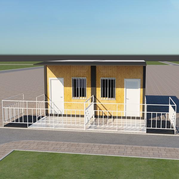 Quality Light Steel 20ft Flat Pack Container House 2 Bed for sale