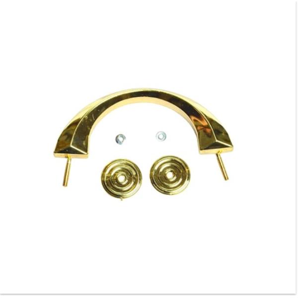 Quality Adult Use H9009 Gold Color Metal Casket Handle Plastic Outside Europe Style for sale