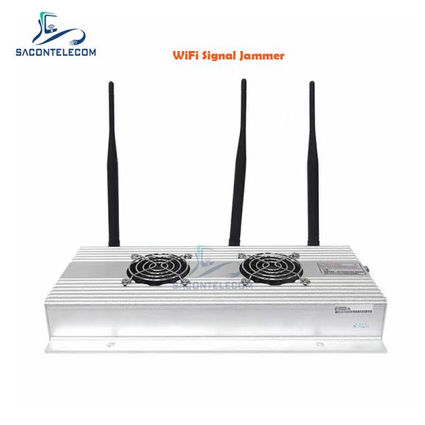 Quality 9W Power 3 Channels Desktop Wifi Signal Jammer with 100m Range for Secure Areas for sale