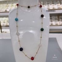 Quality Unique brand colorful beads chain necklace set jewelry stainless steel bangle for sale