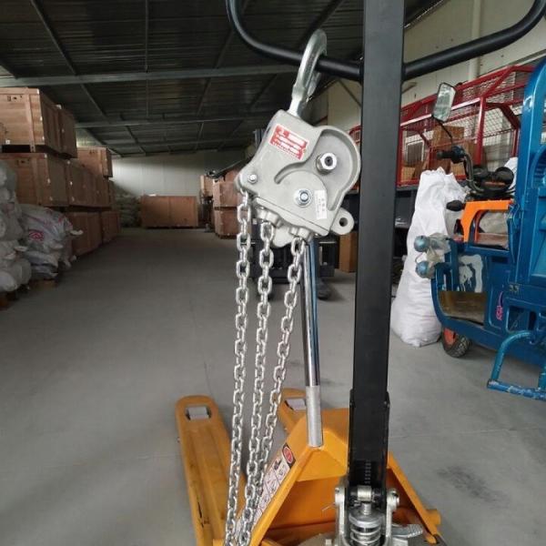 Quality 7.5 KN Aluminium Alloy Manual Chain Hoist / Overhead Line Stringing Equipment for sale