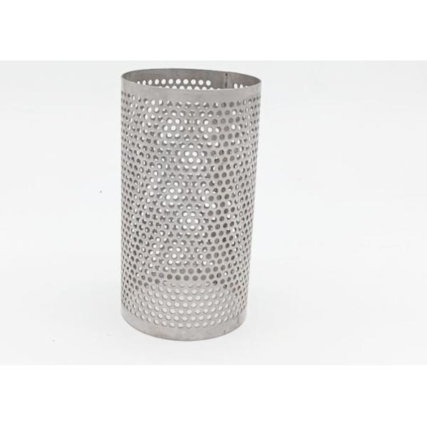 Quality 3mm Hole 304 SUS Perforated Metal Pipe , Water Filter Tube Welded for sale