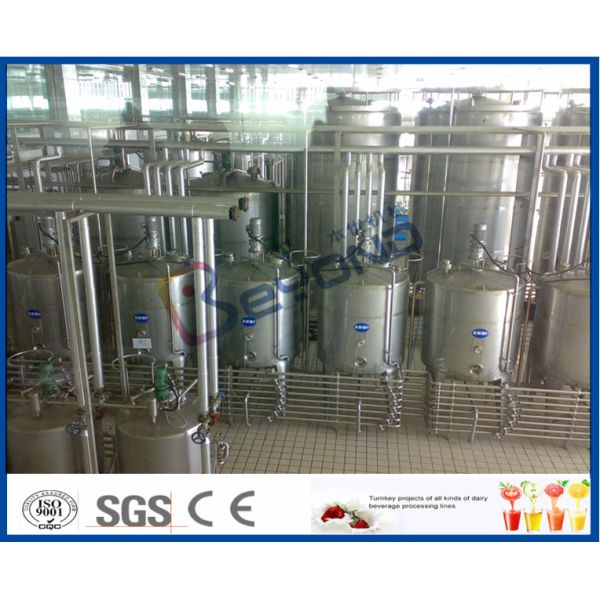 Quality Multifunctional 5000LPH Milk Processing line with pasteurized milk , UHT, cream for sale