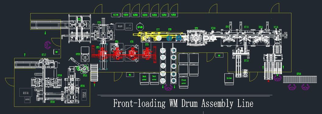 Home Appliance Drum Production Line for Front Loading Washing Machine
