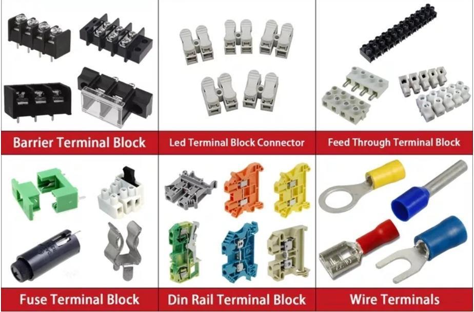 in Series 1p/2p/3p Screw Terminal Block 600V Pluggable Terminal Blocks