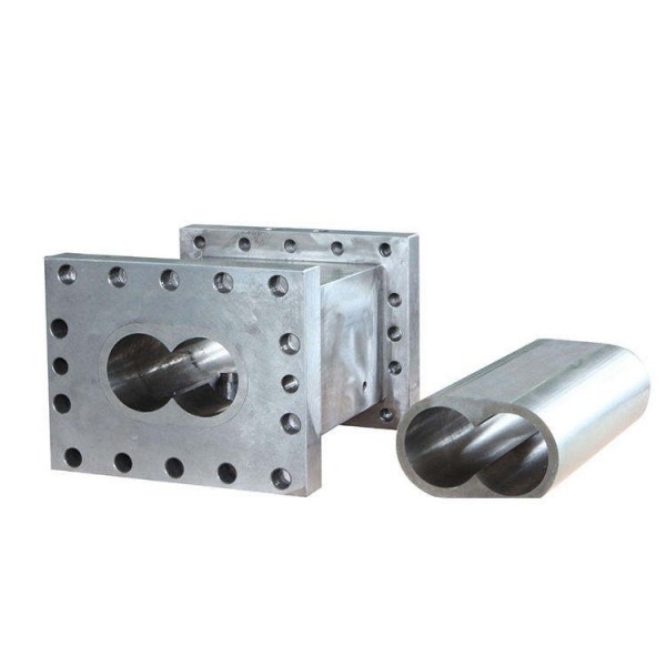 Quality Wear Resistant Polished Twin Screw Barrel Extruder Screw Housing Sandblasted Nitrided Surface for sale