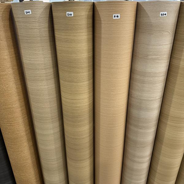 Quality 0.35mm Thick Self Adhesive PVC Film with Wood Grain Surface Finish for sale