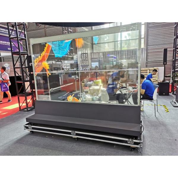 Quality Transparent OLED Touch Screen Advertising Display Video Wall Freestanding 55inch for sale