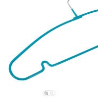 Quality 40.9cm Metal Cloth Hanger , Green Metal Shirt Hangers for sale