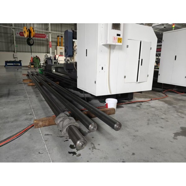 Quality Large Shaft Straight Shaft Big Screw Mental shafts Extruder Parts Screw Shafts for PE PP Factory for sale