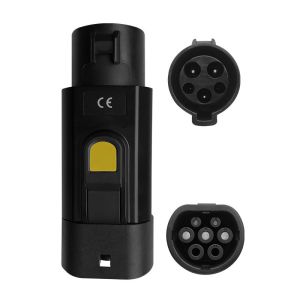 Quality Type1 to Type2 EV Connector 32A Electric Car Charging Converter for Retrofit for sale