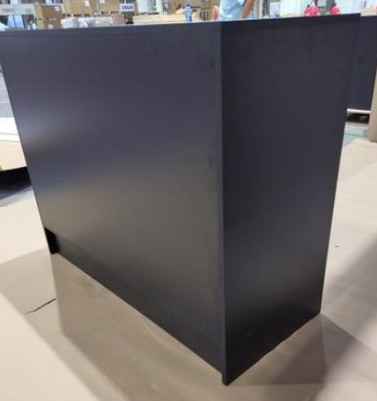 Quality 4' Wrap Counter Multifunctional Timber Display Unit Front Opening Display Case for sale