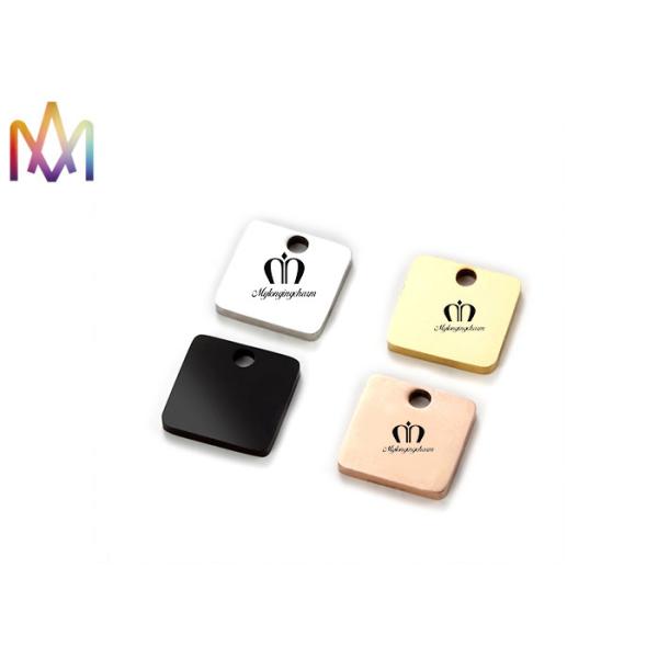 Quality OEM ODM 304SS Square Creative Tag Pendant For Unisex for sale
