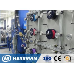 Quality 0.4～1N Pay - Off Tension RIBBON Fiber Optic Cable Production Line 7m Length for sale