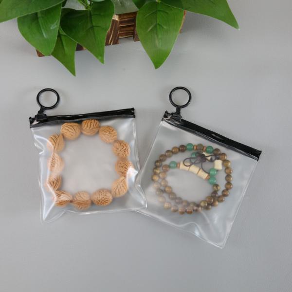 Quality Customized Clear Jewelry Zipper Bags for Jewelry Display for sale