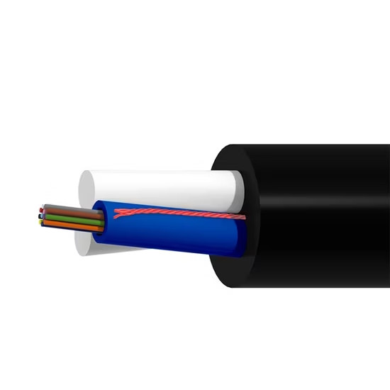 Quality ASU Fiber Optic Cable (GYFFY) 12 Core 120m Span Cable for sale