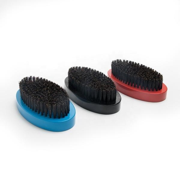 Quality Customize Beard Brush With Mirror Natural Wood Medium Mixed Boar Bristle Brush for sale