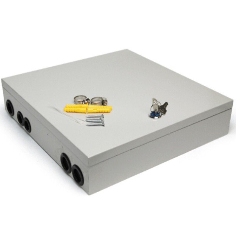Quality 12F Wall Mount Fiber Enclosure Metallic ODF Fiber Optic Patch Box 12 Core for sale