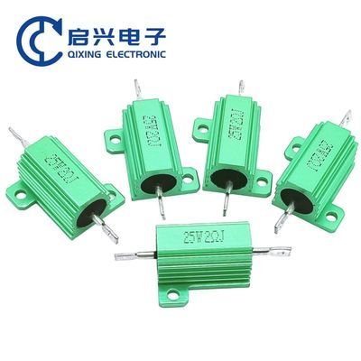 Quality RXG24 Gold Aluminum Shell Resistor 200W 2RJ High Power Wirewound Resistor Heat for sale