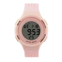 Quality Colorful LCD Digital Hand Watch With Original Silicone Rubber Strap for sale