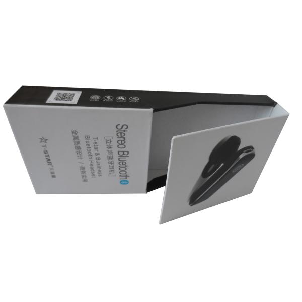 Quality Custom 157gsm Rigid Paper Boxes Bluetooth Earphone Packaging CMYK for sale