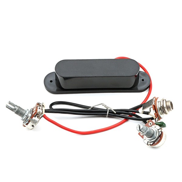 Quality Metal Single Coil Mandolin Pickup Black Cover With 8~9K DC Resistance for sale