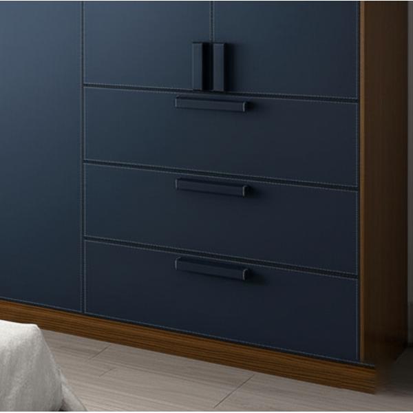 Quality MJWHD Customizable Wardrobe Drawer Front Panel CYDP-003 - ENF Grade MDF/Particleboard, Eco-Friendly PVC Leather, Edge-Banded, Hardware Handle for sale