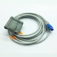 Quality Gray Color GE SPO2 Extension Cable Infat Soft Tip 1.1 Meter Surgical Supplies for sale