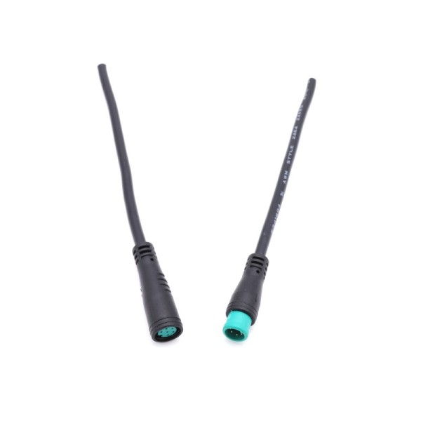Quality PVC Waterproof Cable Connector Black M8 6 Pin IP65 Ebike Use for sale